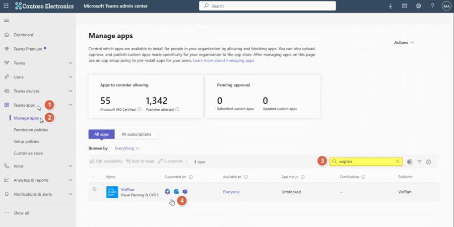 Admin - Review and Consent to Permissions for VisPlan - VisPlan